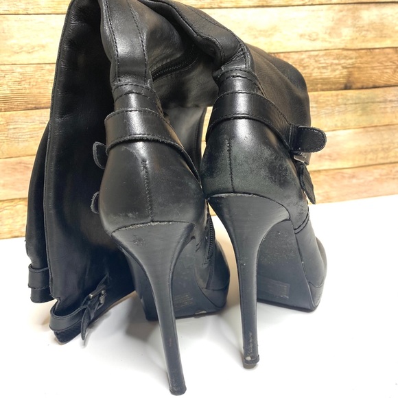 BCBGeneration | Shoes | Bcbg Knee Boot Leather Upper Black 85 | Poshmark